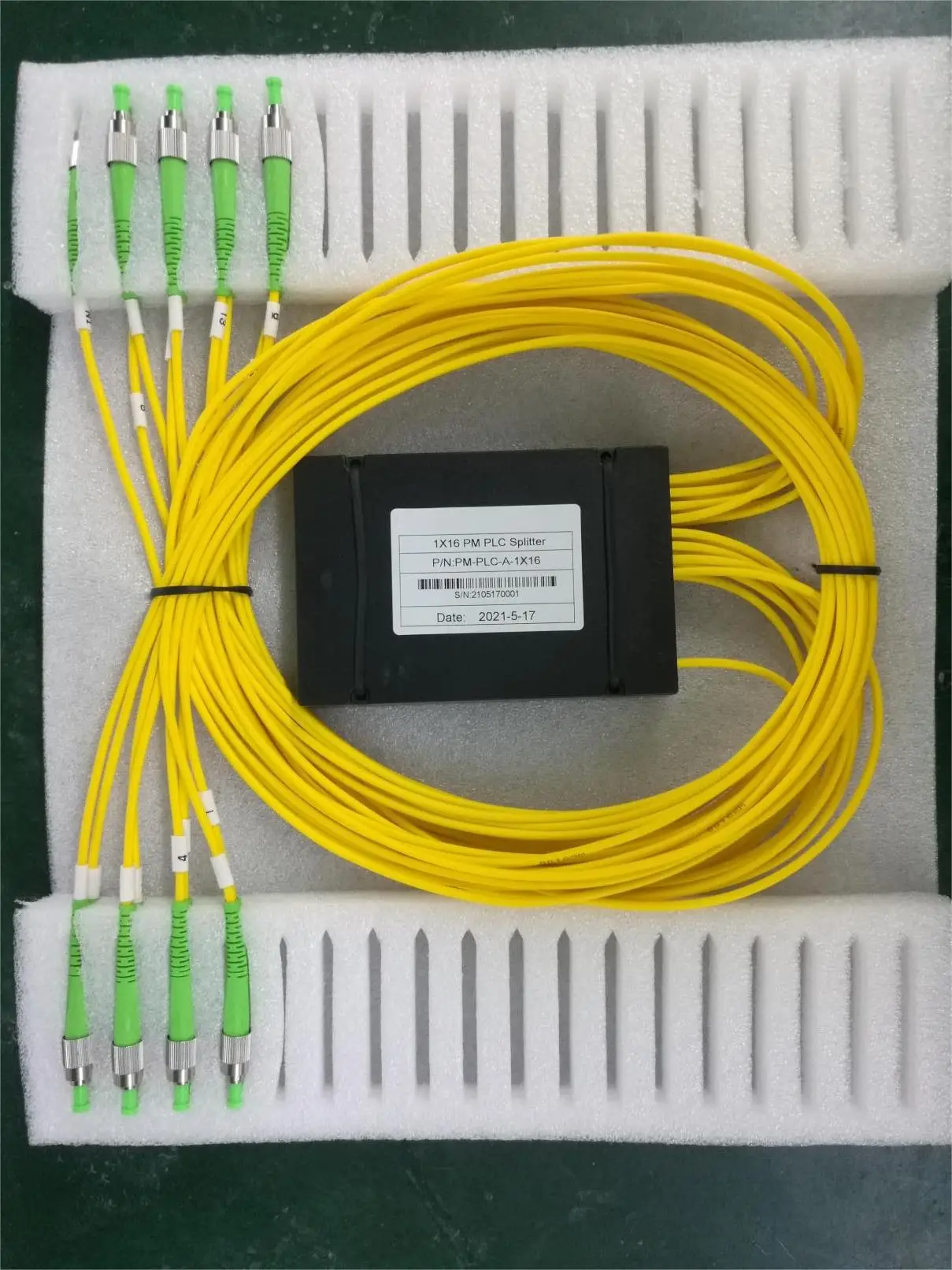 Ftth 1x64 Fiber Optic Equipment Plc Splitter Single Mode Abs Box Module ...