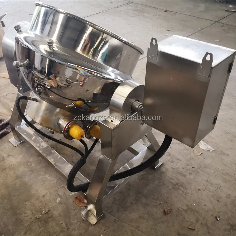 500 Liter Steam Electric Gas Jacketed Cooking Kettle Boiler Fruit Jam ...