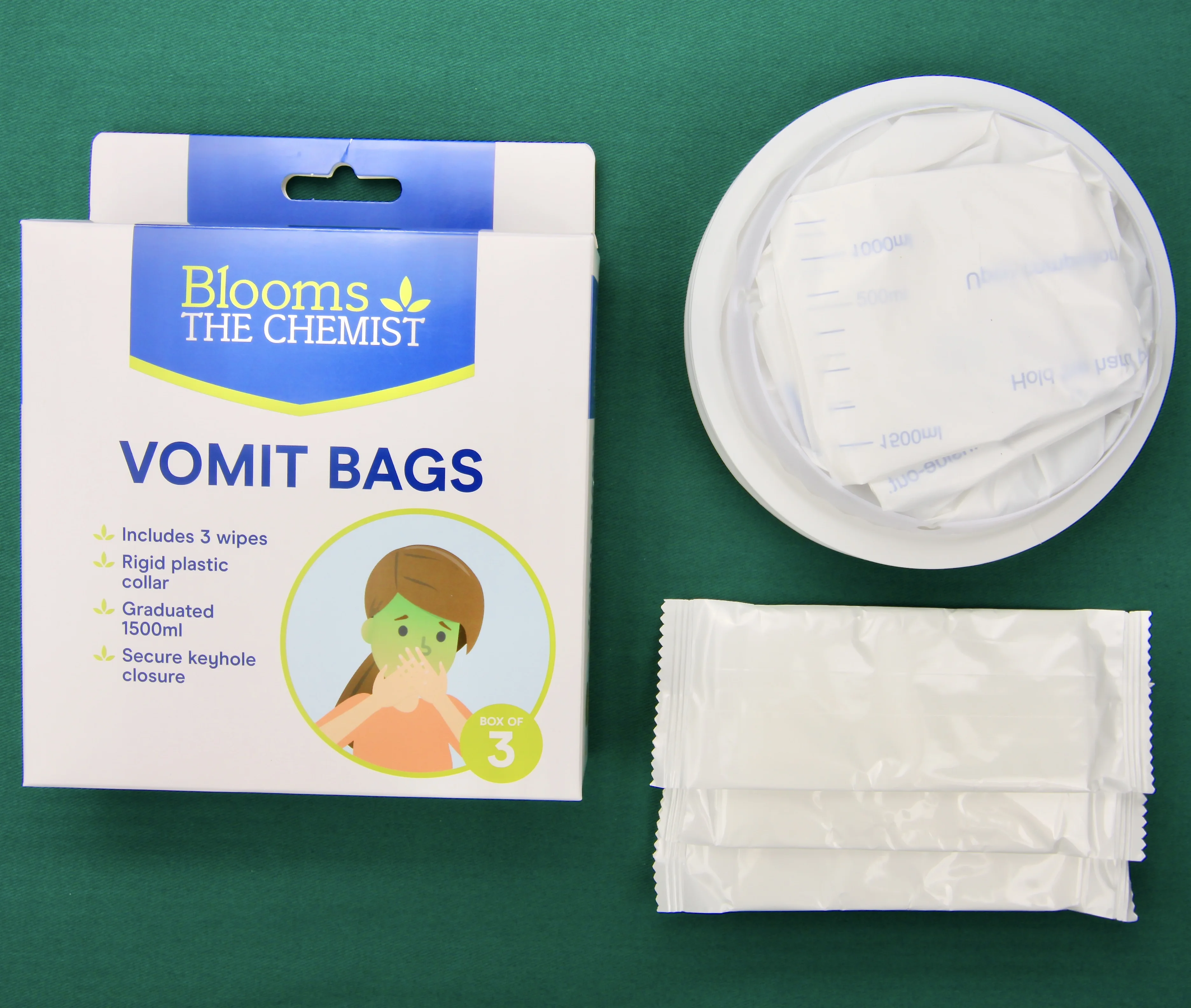 Portable Disposable Medical Plastic Leakproof Emesis Bags Vomit Bags ...