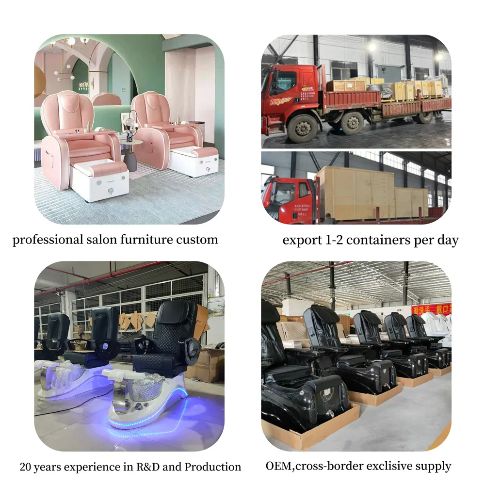 Luxury Modern Foot Spa Pedicure Chair And Manicure Table Set - Buy ...