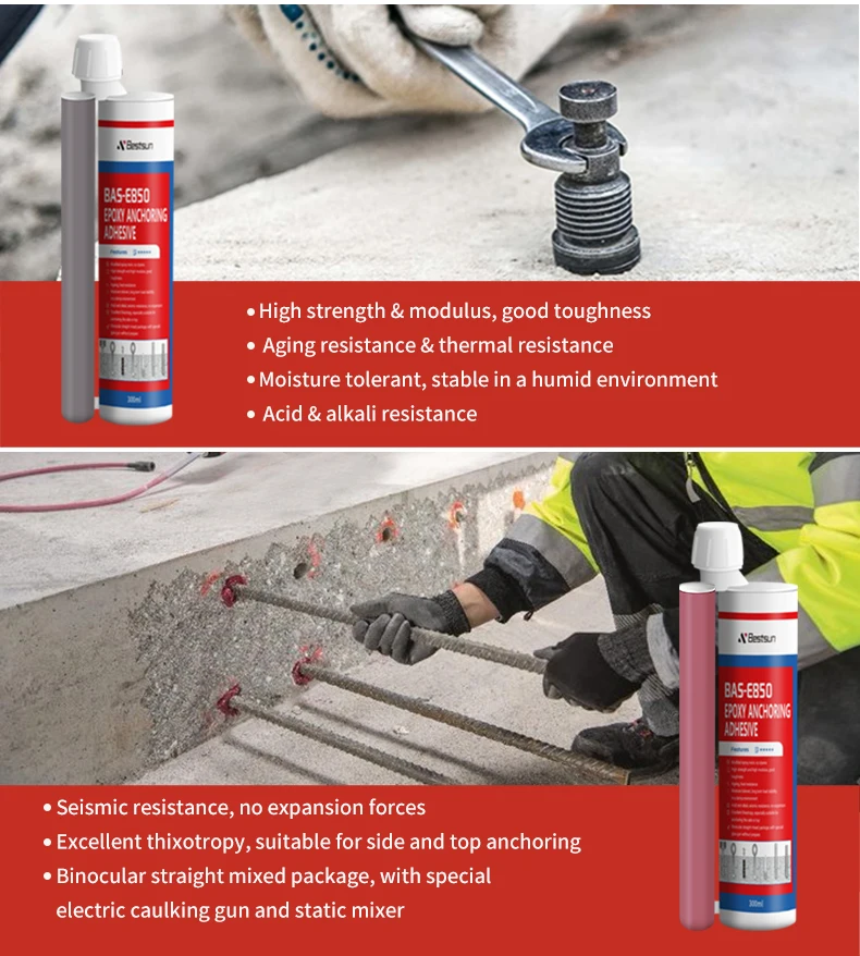 Injection Anchoring Adhesive Oem Epoxy Resin Bonded Chemical Anchor ...