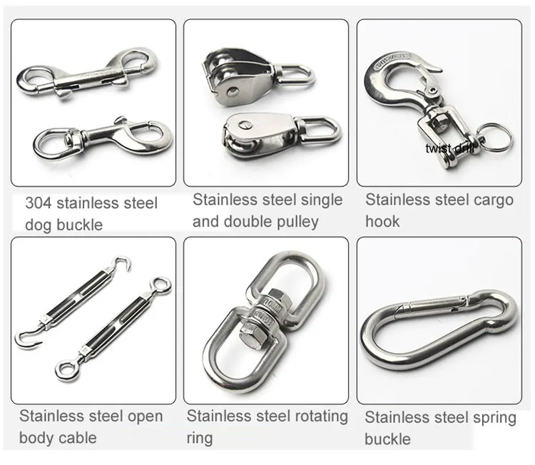 304 316 Rectangle 6mm Fixing Rigging Hardware Stainless Steel Square ...