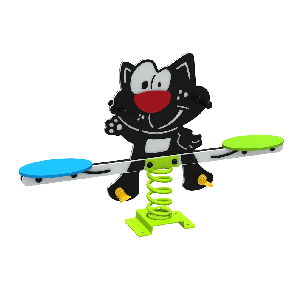 Playground PE Spring Seesaw Theme Park Equipment PE Plate Spring Animal ...