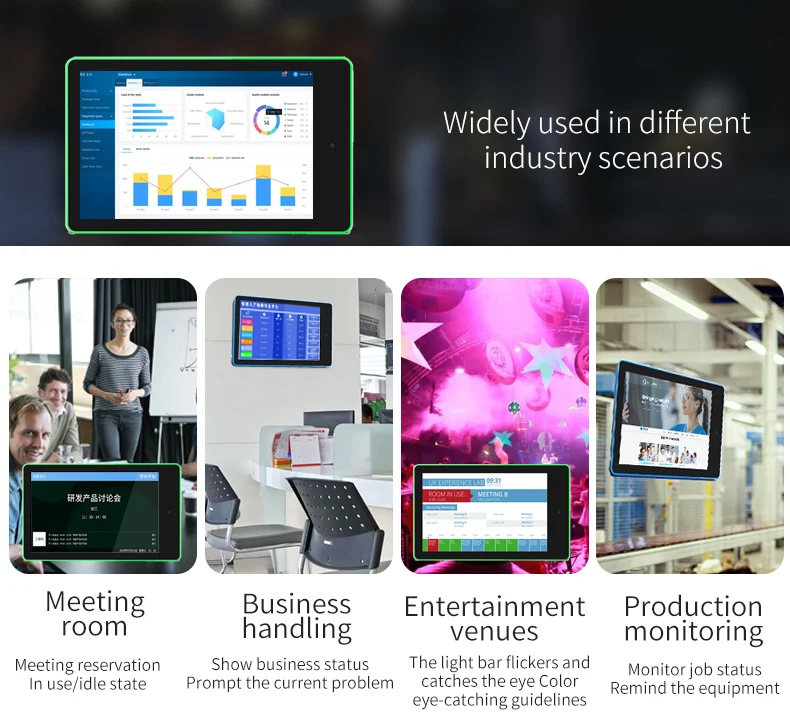 Wall Mount Meeting Room Booking Display 10 Inch POE Android Tablet