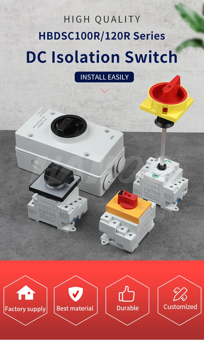 Disconnect Isolator Switch With Aluminium Bar DIN Rail Mounted 32A 4P ...