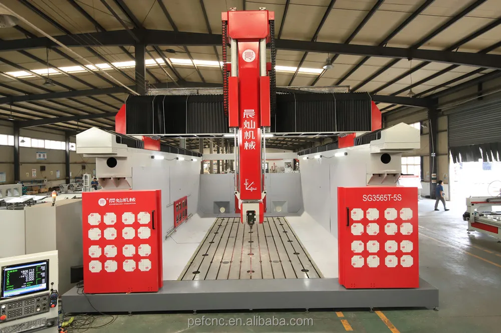 31kw Atc Spindle 5 Axis Cnc Machine With Fork Milling Head Continuous ...