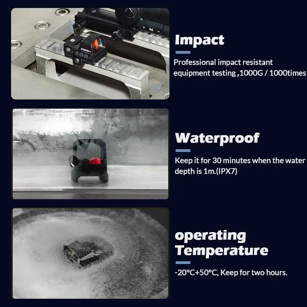 Motion Sensor Red Dot Sight With Big Coated Lens Waterproof HK2-0139 ...