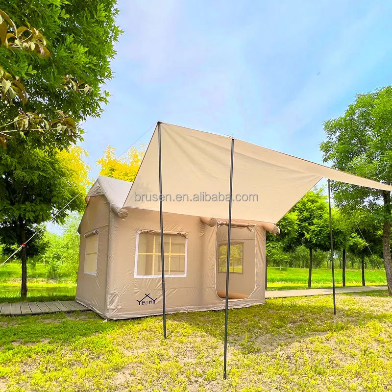 Air Pole Glamping Inflatable House Tent Party Inflatable Hiking Tent ...