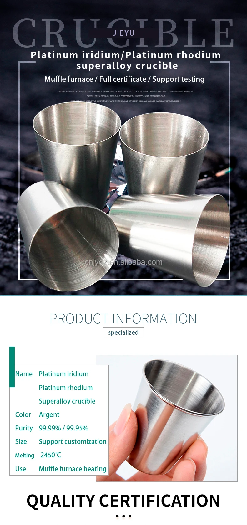 0-2000C Platinum Iridium/rhodium Alloy for Catalysts
