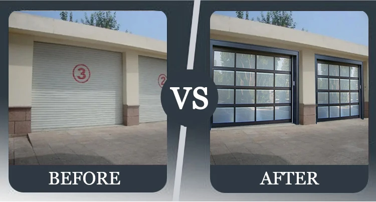 Customized Ecurity Single Panel Side Opening Bifold Garage Doors Hinge ...