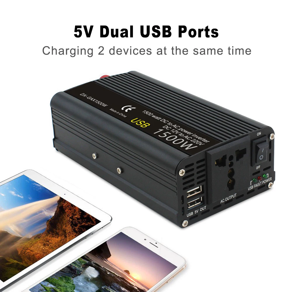 Best Selling 2024 500w 1500watts Invert 12v To 220v Micro Inverter ...