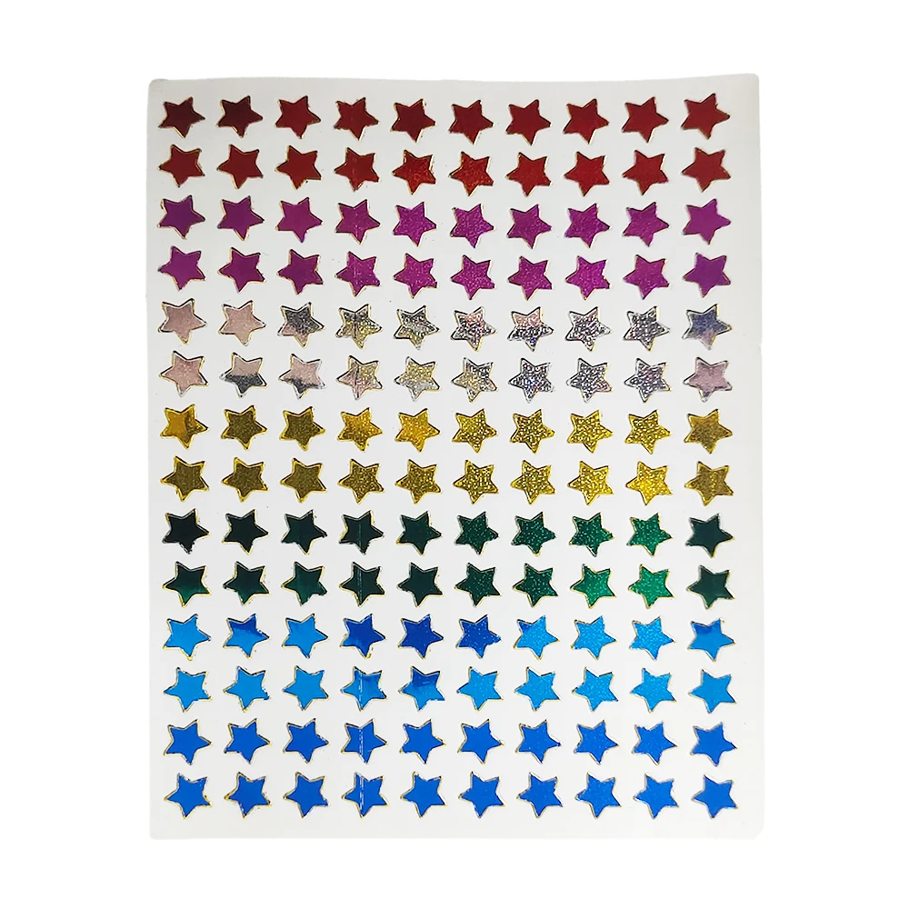 Teacher Shining Star Stickers Label Stickers Five Pointed Star Smiling ...