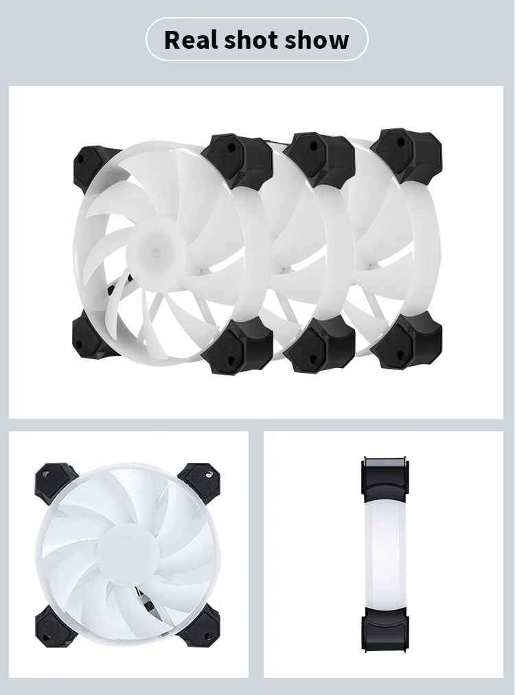 Colorful PC Case with 120mm RGB LED Fans - Quiet & Efficient Cooling