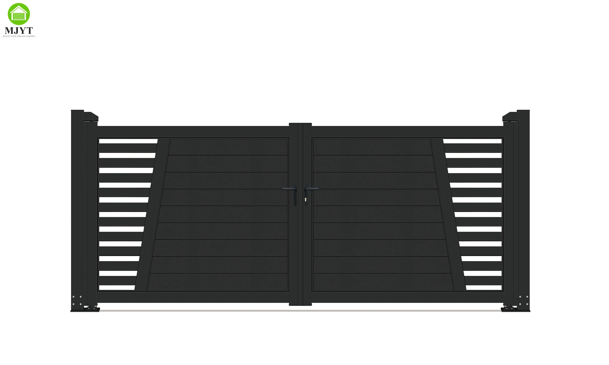 Driveway Swing Gates Factory Main Gate Design Powder Coated Double ...