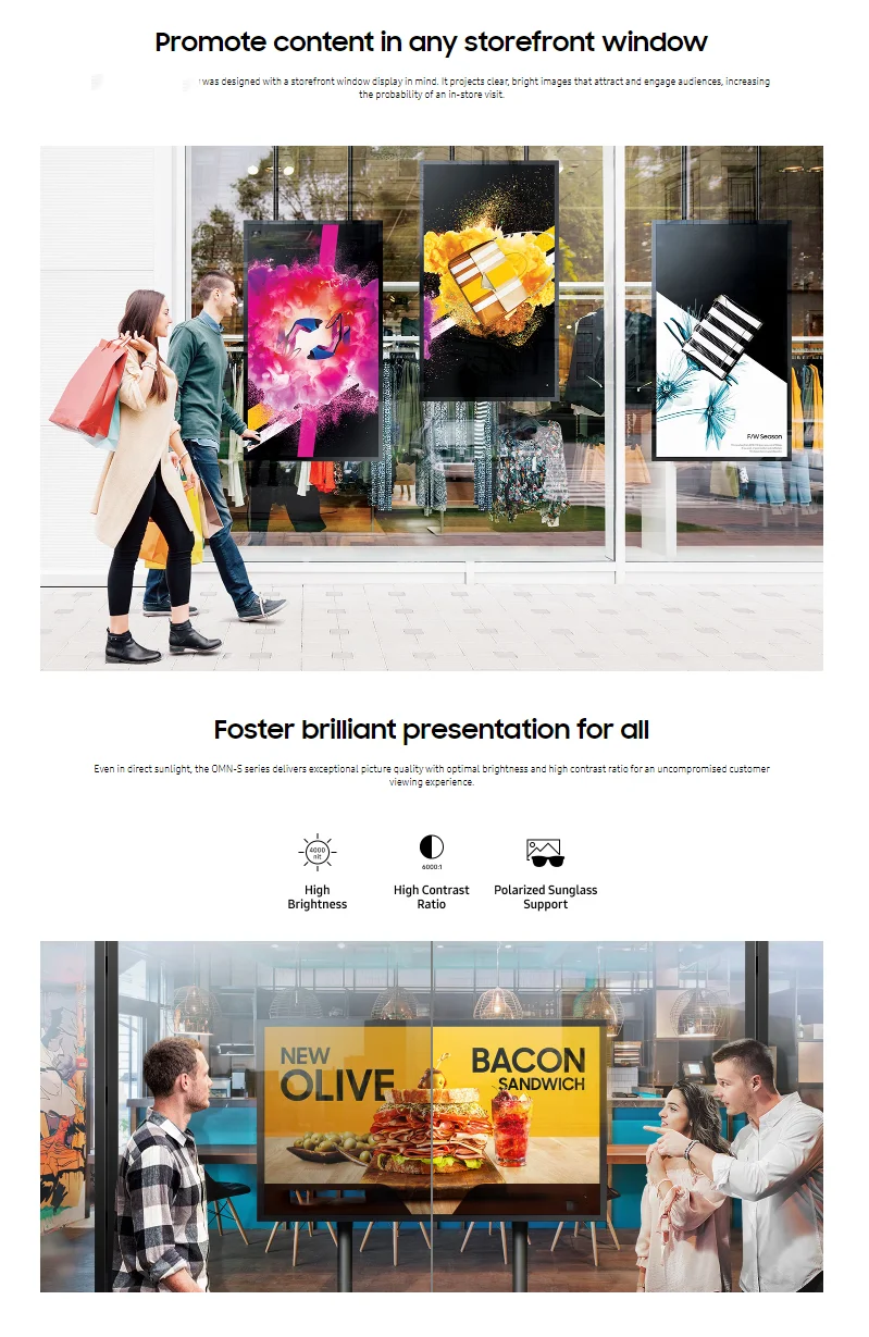 Advertising Screens Window Display Signage - Buy Window Display ...