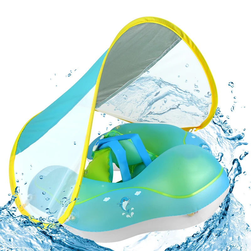 Custom Inflatable Water Swim Pool Floats Ring Blue Swimming Pool Baby ...