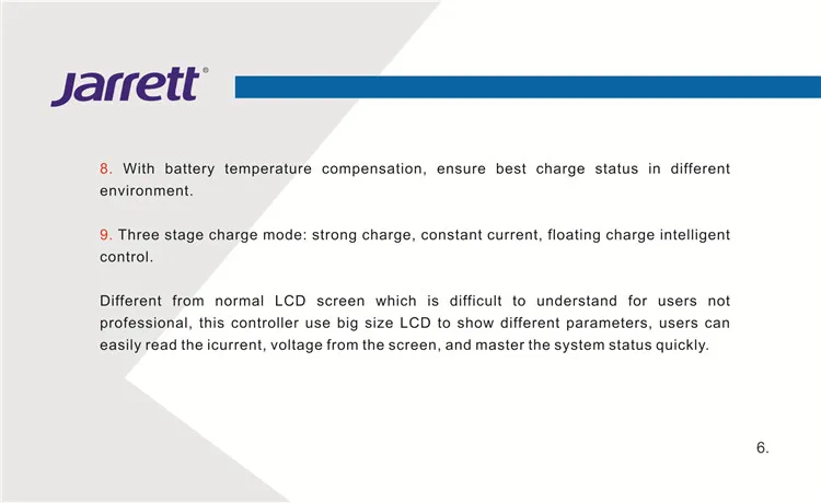 Jarrett MPPT 12V 24V 50A Solar Charge Controller - Efficient Charge ...