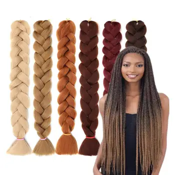 Wholesale Rasta Yaki Synthetic Attachment Hair Lush Meches Tresses ...