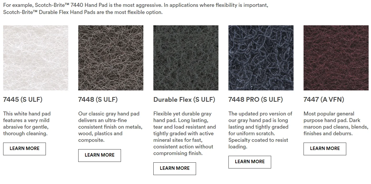3M Scotch Brite Pads - Premium Grinding & Polishing Tools