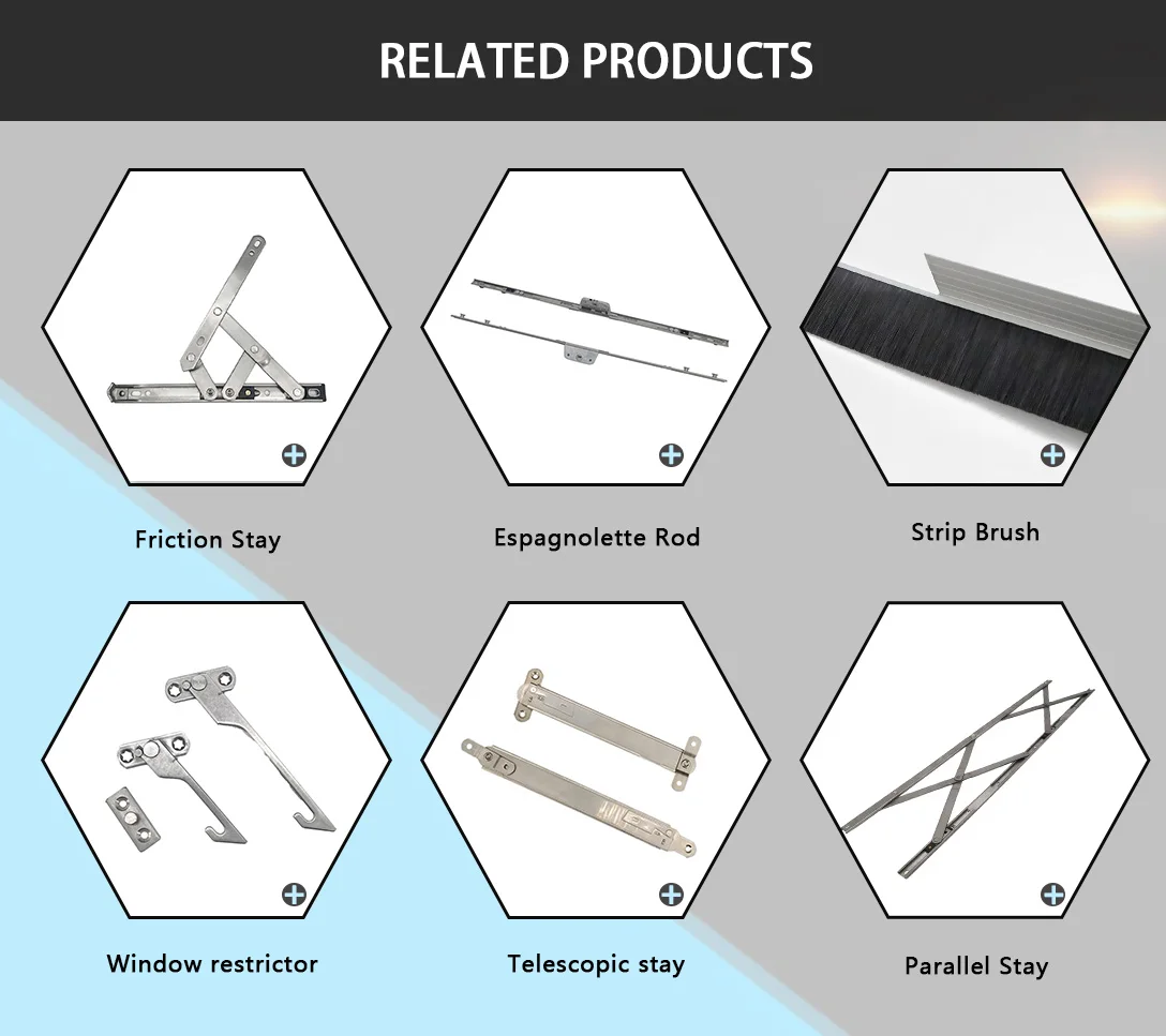 Aluminium Top Hung Window Stay Top Open Hardware Fitting Lock Sliding ...