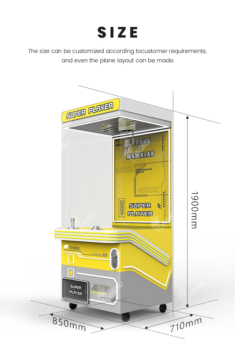 Removable Assembly Maquina De Garra Kids Toy Crane Arcade Game Claw ...