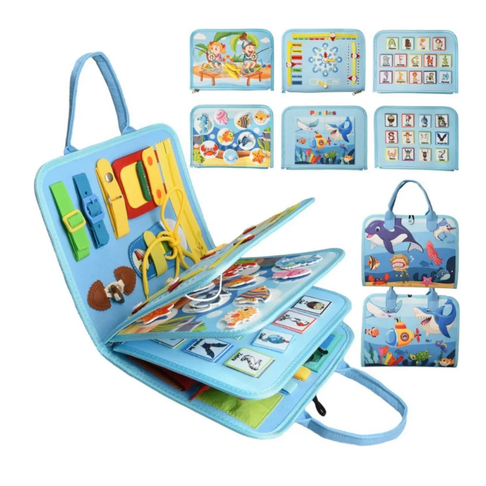 Custom Montessori Preschool Educational Sensory Autism Toy Fishing Game ...