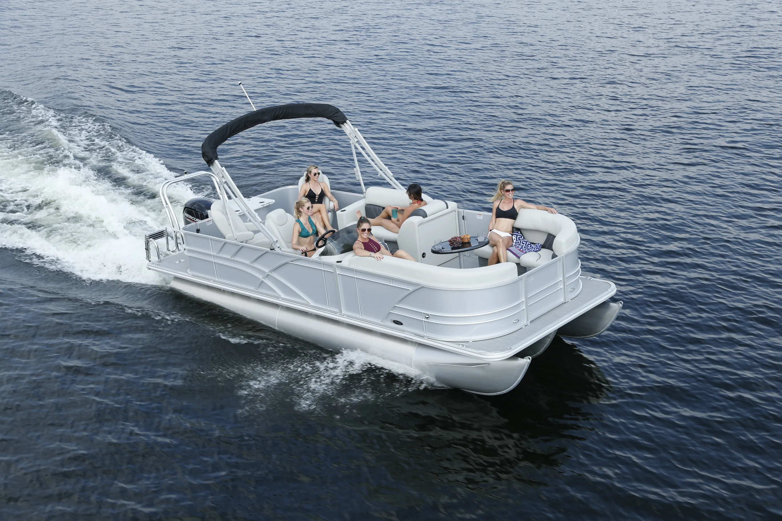 2023 Ecocampor Hot Sale 22ft Aluminum Tritoon Pontoon Fishing Boat With ...