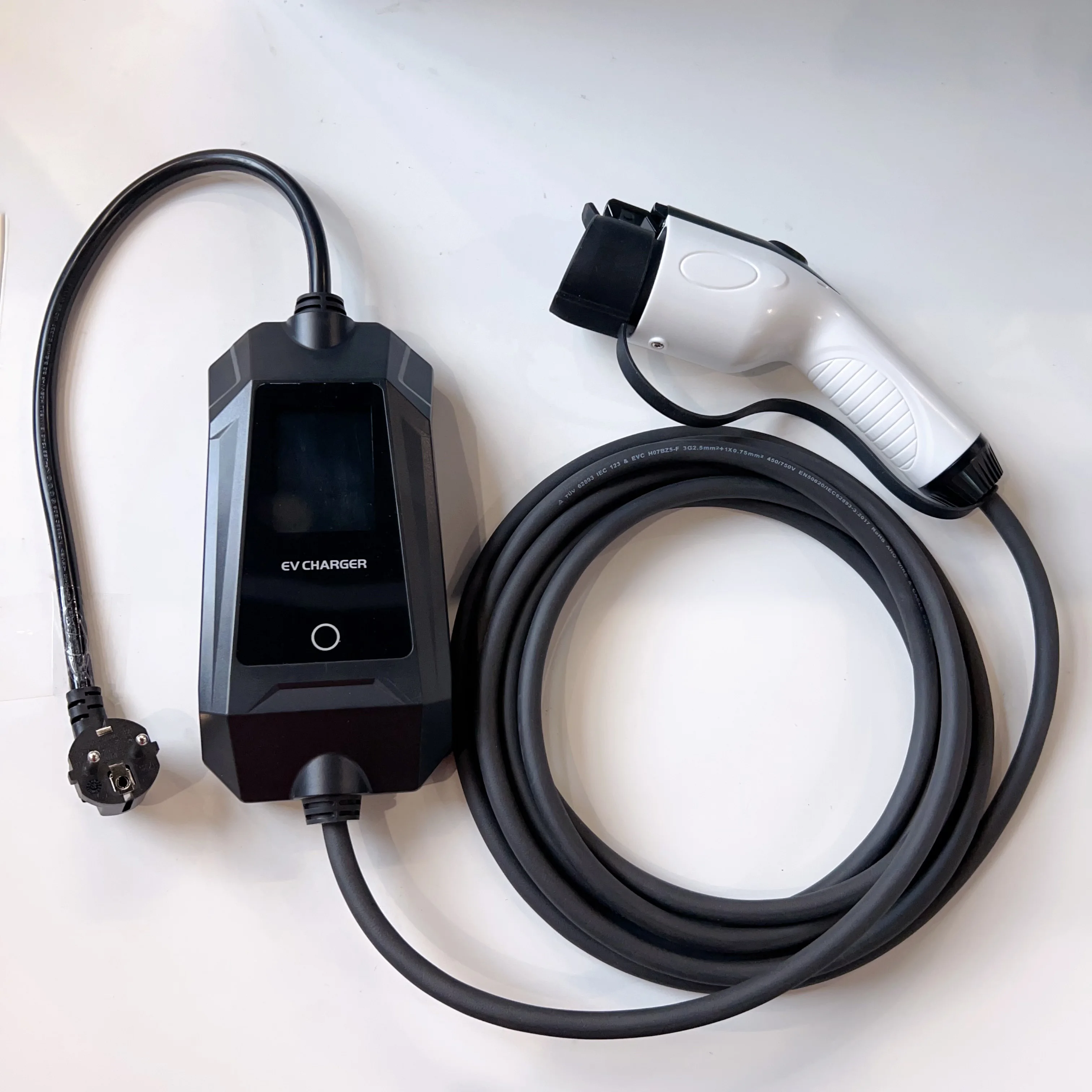 16a 32a Mode Level 2 Ac Ev Charger 7kw 11kw Evse Portable Ev Charger ...