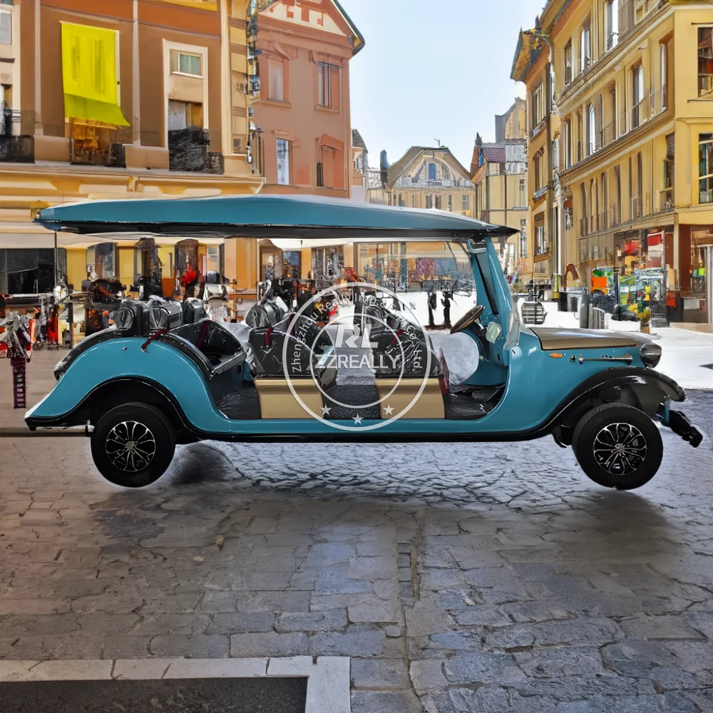 2024 4 Seats Electric Classic Tourist Car Vintage Sightseeing Mini Bus ...