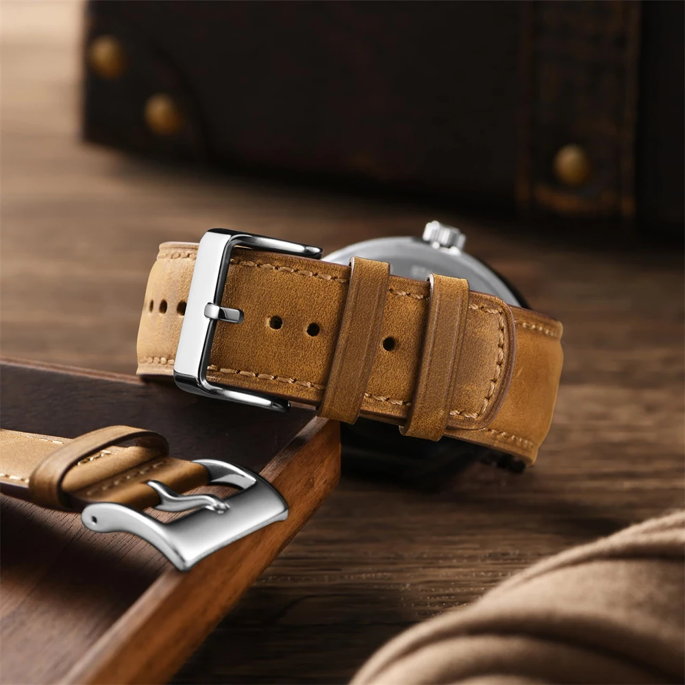 Factory Customized 20mm Watch Straps Moisture Absorbing Leaving Natural ...