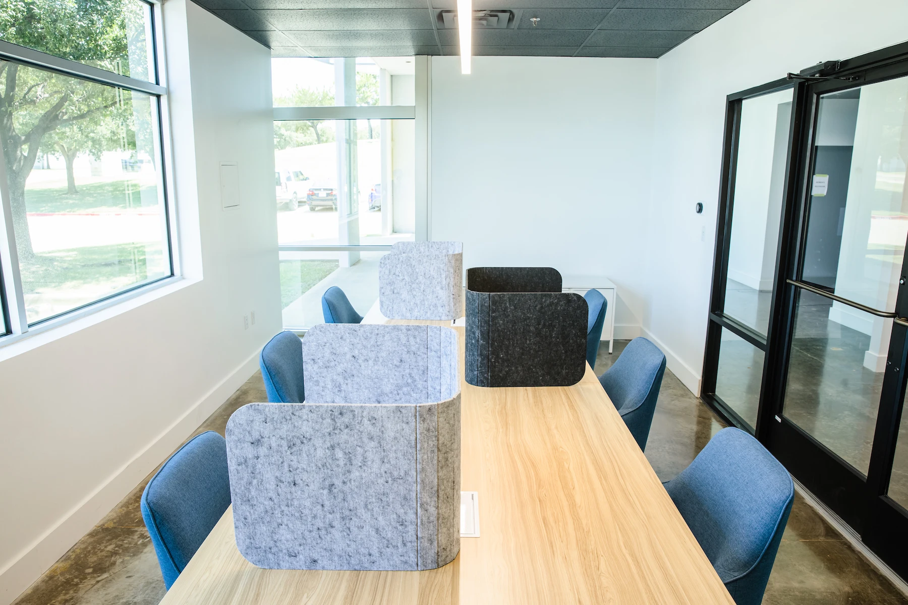 Soundproof 100% Polyester Fiber Acoustic Desk Privacy Partitions for Office