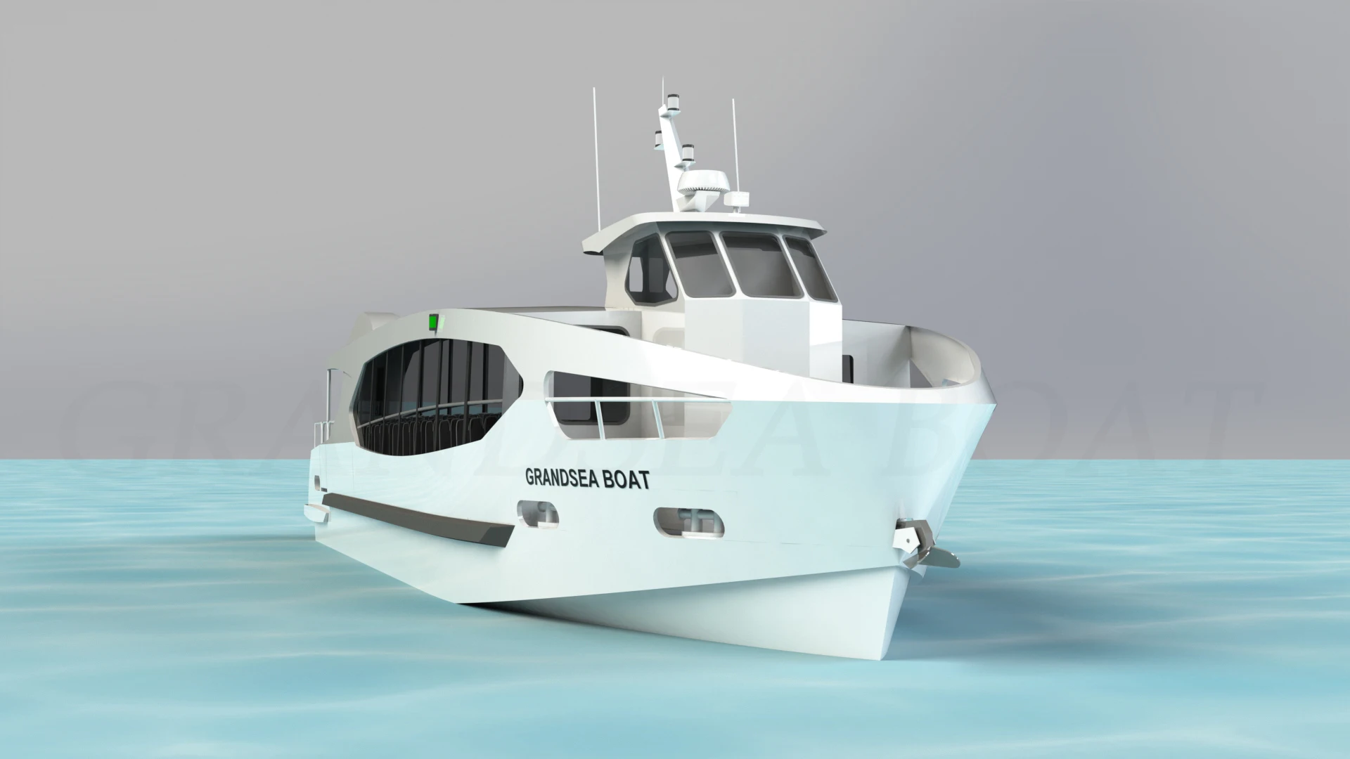 Grandsea 14m Fiberglass Tuna Longline Commercial Fishing Boat for Sale