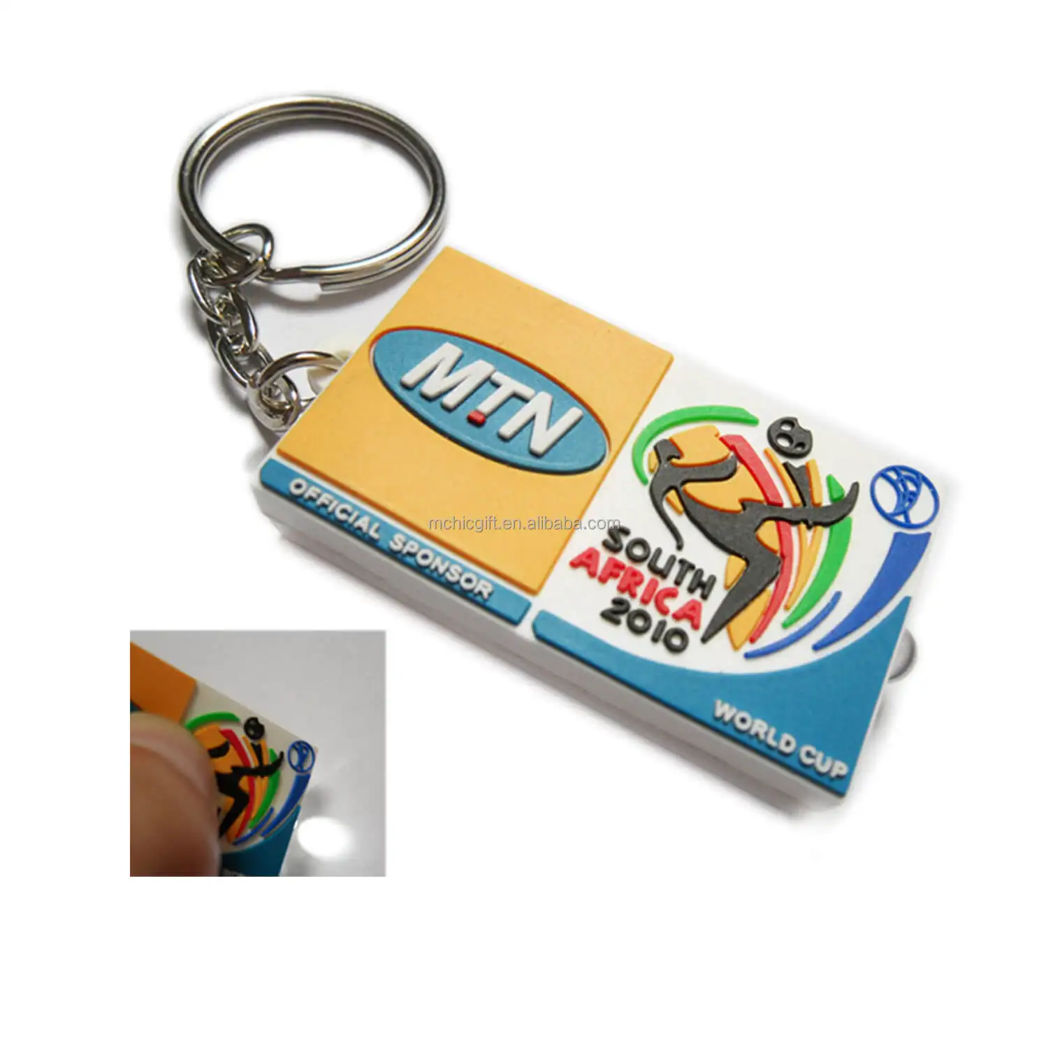 Custom Various Shapes Branded Led Torch Key Ring Waterproof Mini ...