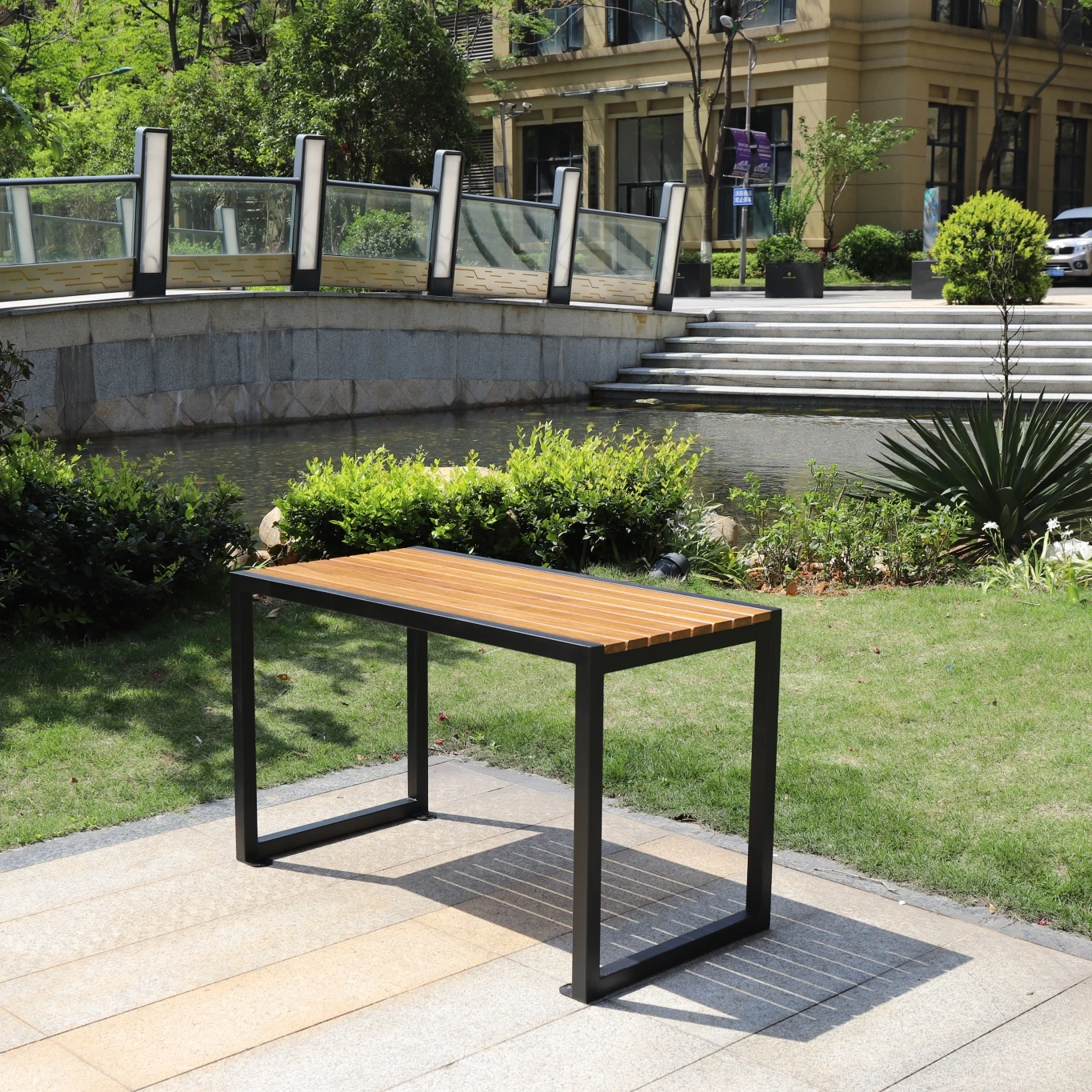 Modern Park Seating Wooden Sitting Benches Cheap Chair Outdoor Teak ...