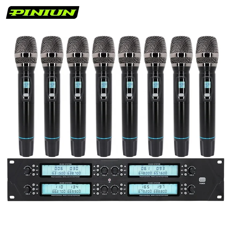 Professional Uhf System Wireless Microphone 8 Channel - Buy Wireless ...