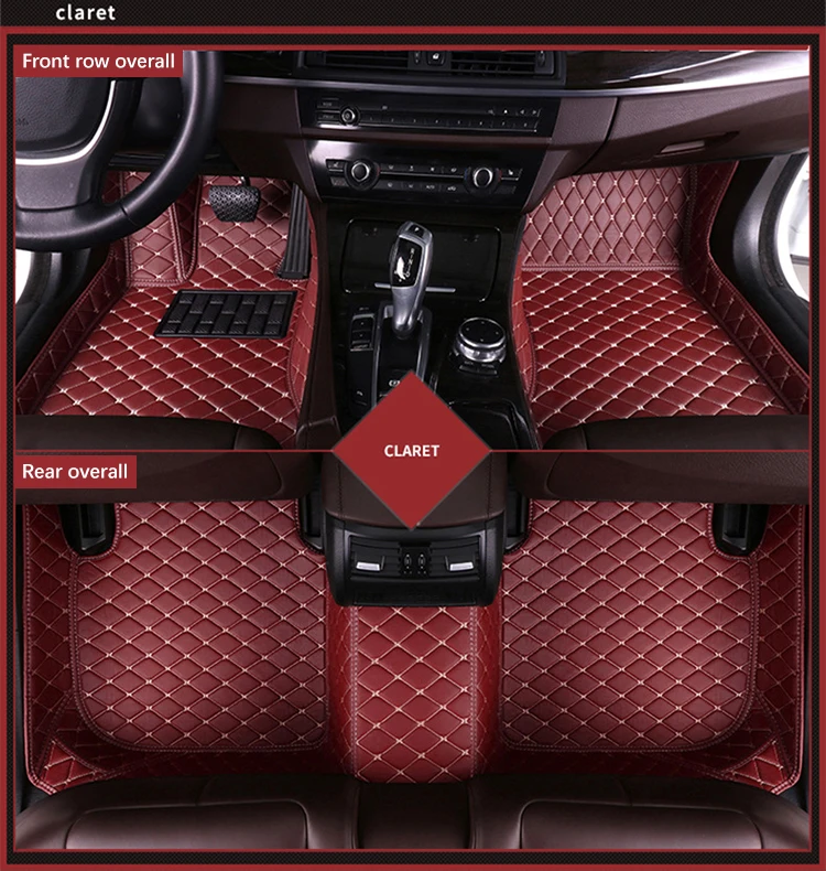 Pvc Leather Car Mat New Design Cover The Threshold Luxury Leather+coil ...