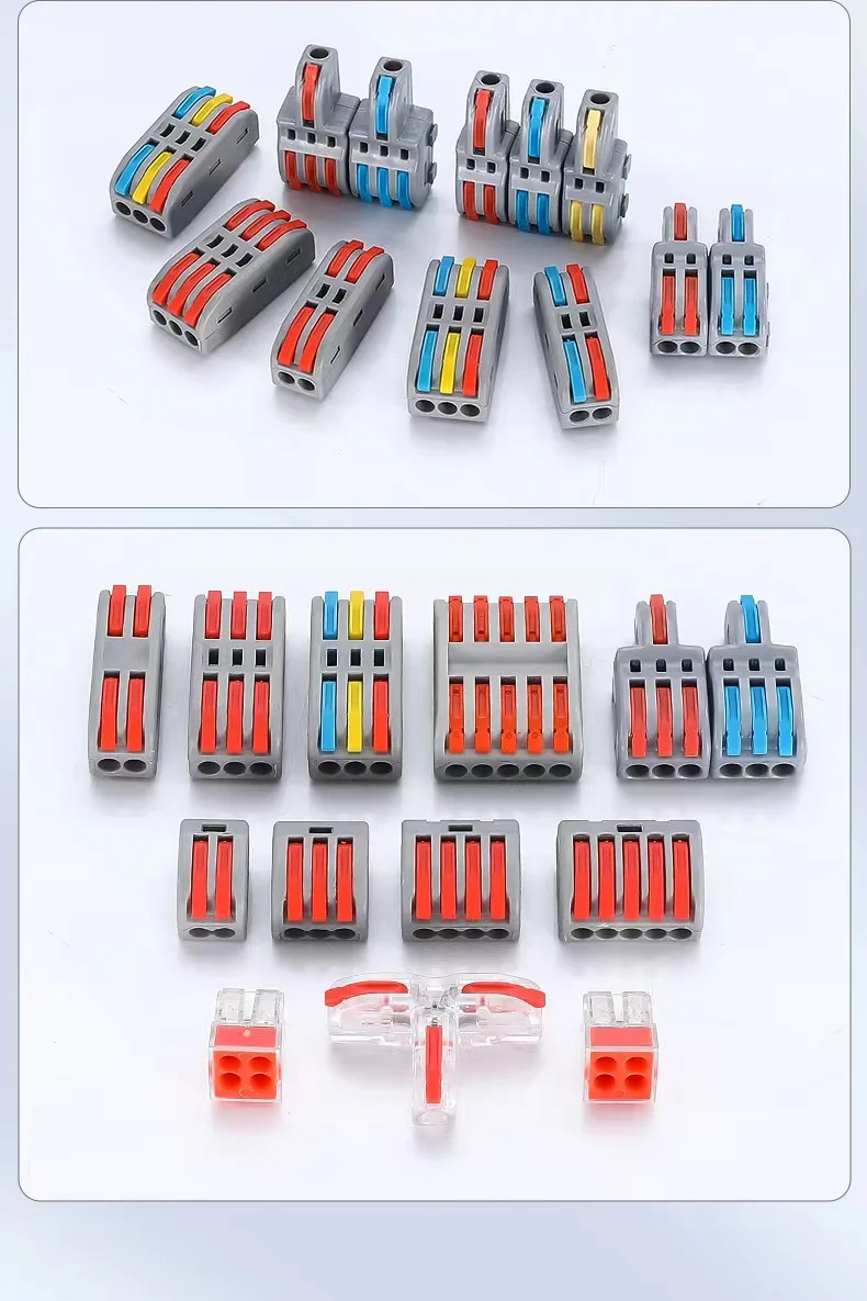 PCT-211 Fast Wire Connectors 1 in 1 Out Free Combination Splicing ...