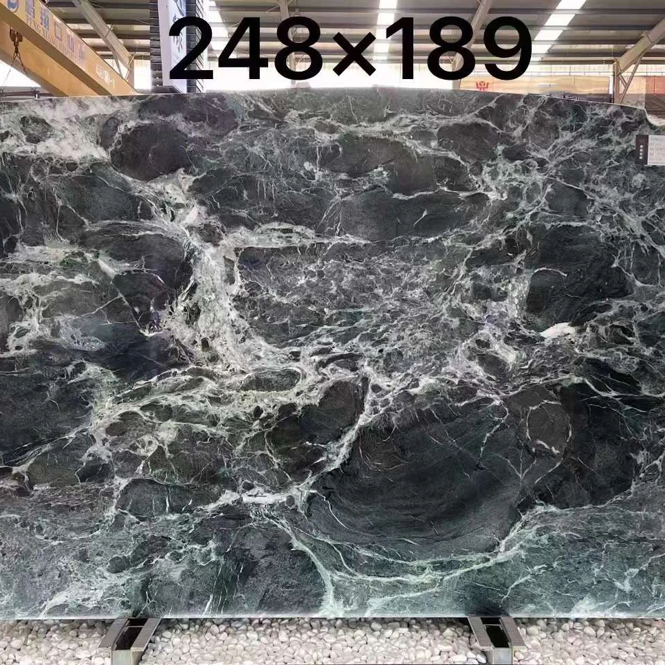 Luxury Green Marble Slab - Italian Verde Alpi Marble