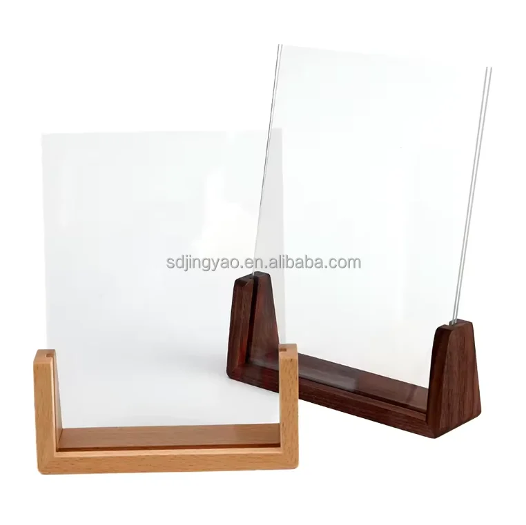 Wooden Photo Frames U-Shape Picture Frame Photo Stand Acrylic ...