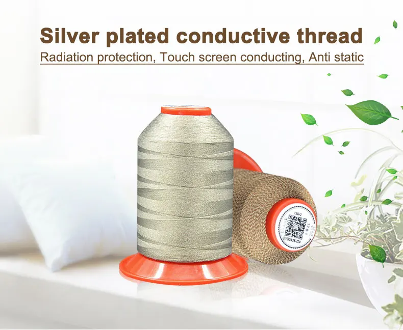 Conductive Sewing Thread Silver Plated Anti Static Conductive ...