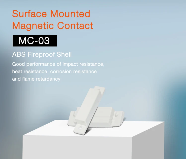 Surface Mounted Magnetic Door Switch - Reliable Alarm Sensor
