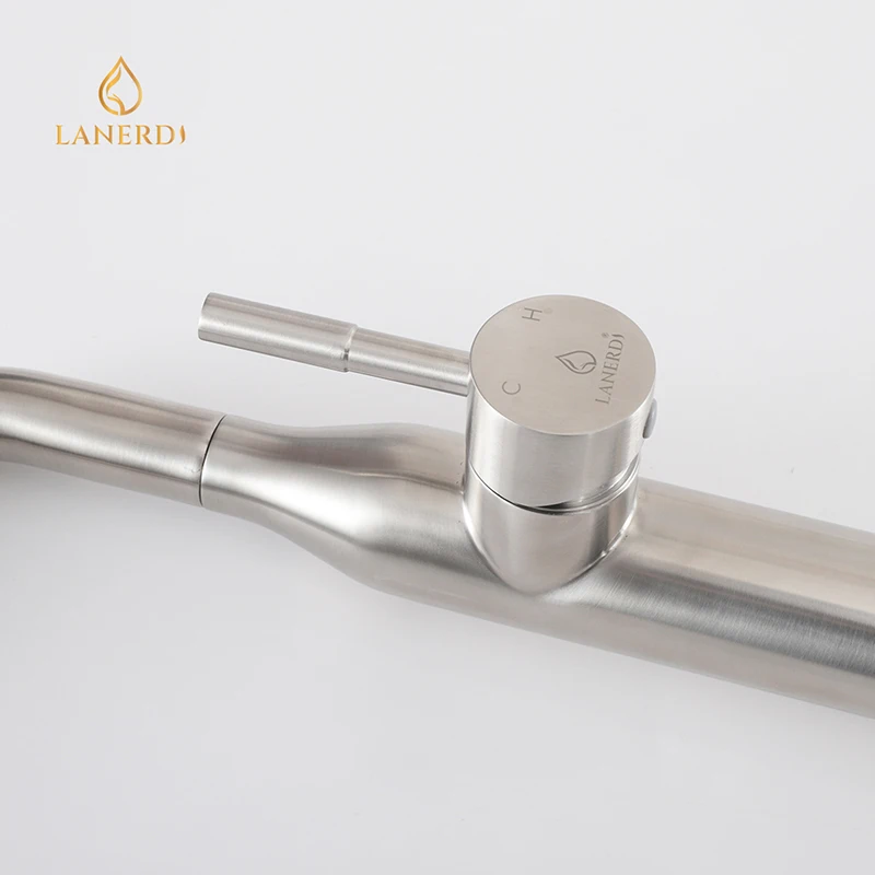 Vessel Stainless Steel 304 Inox Bathroom Washbasin Basin Faucet - Buy ...