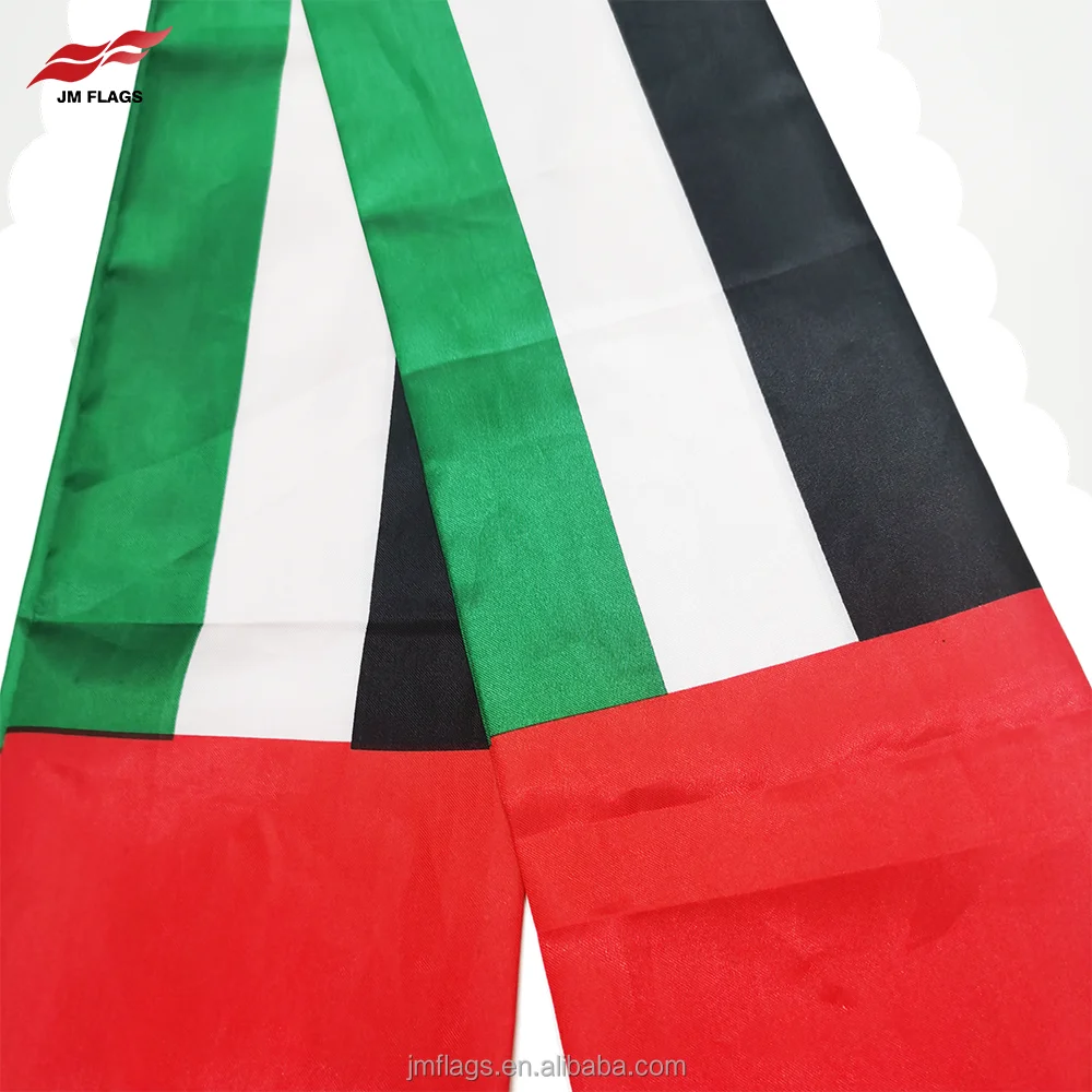 Wholesale UAE Flag Scarf - Soft, Smooth, and Customizable