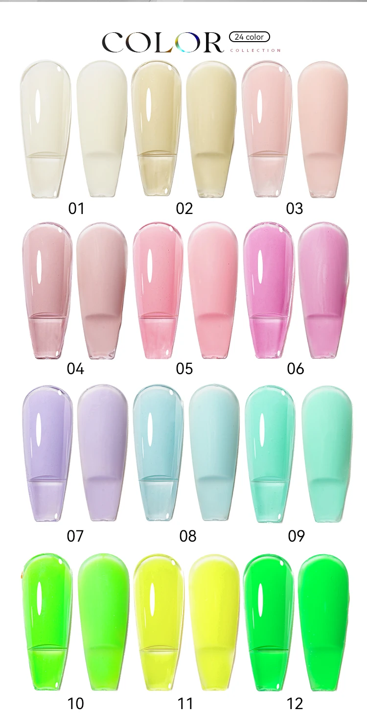 JTING Professional Create Brand Custom Pastel Rubber Base Collection ...
