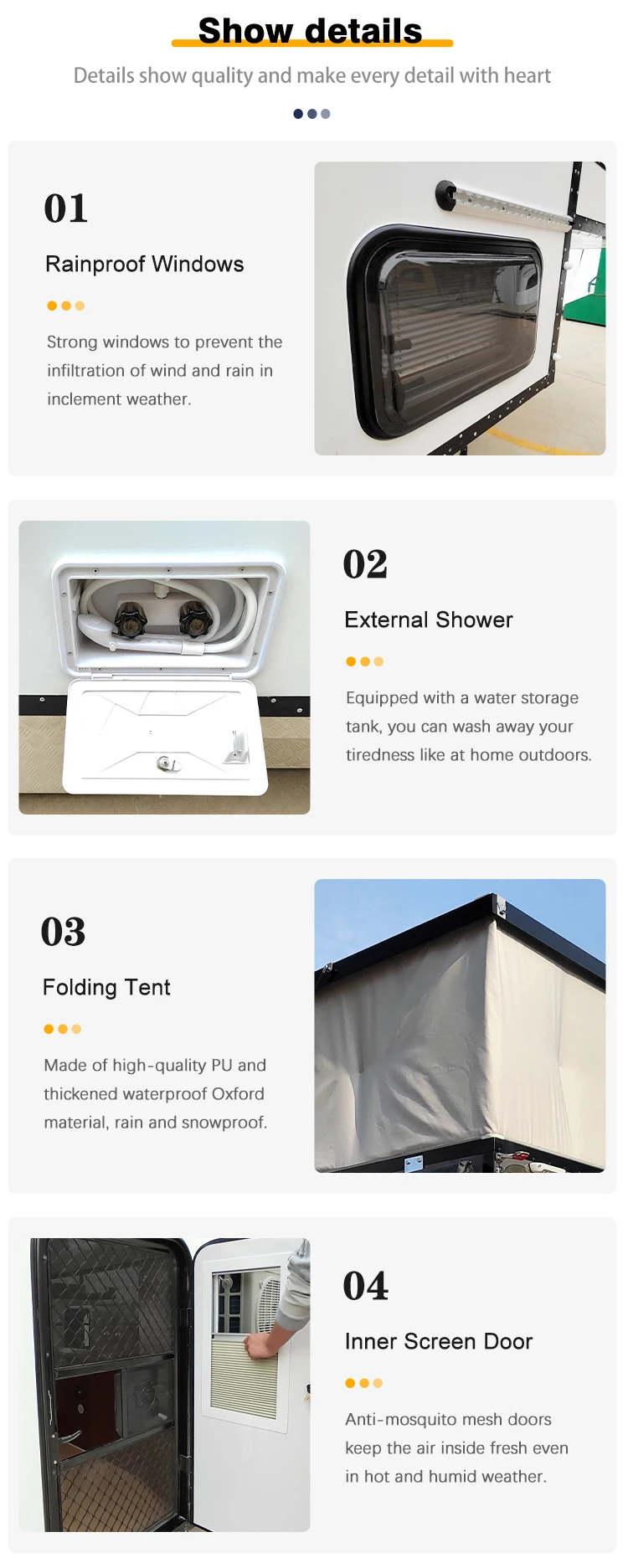 Onlywe Pickup Camper Truck Camper For Pickup Car Roof Top Expedition ...