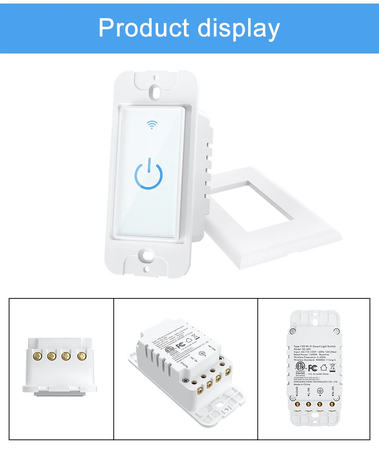 KS-602 Smart Physical Switch - US Standard Wifi Light Control