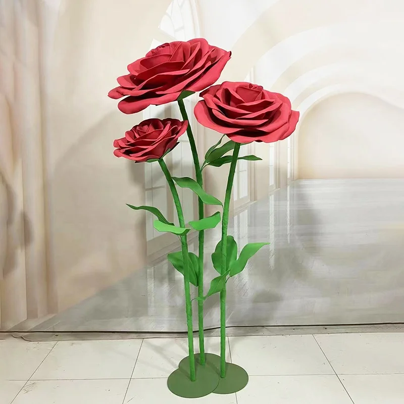 Artificial Eva Foam Rose Flower Giant Wedding Party Event Decorative ...