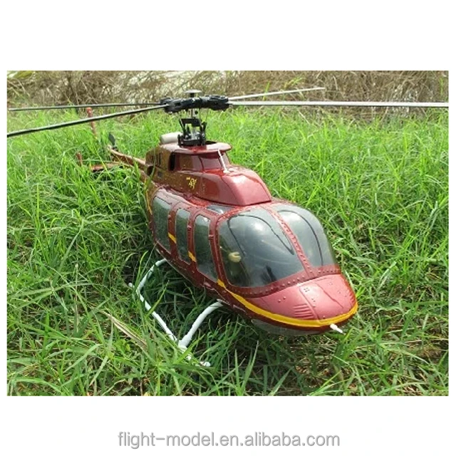 Helicopter Fuselage 470 BELL 407 Red Gold Painting KIT