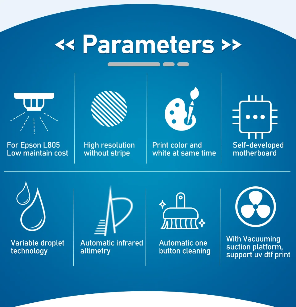 Haolic Digital A4 Uv Dtf L805 Printer Inkjet T-shirt Heat Transfer ...