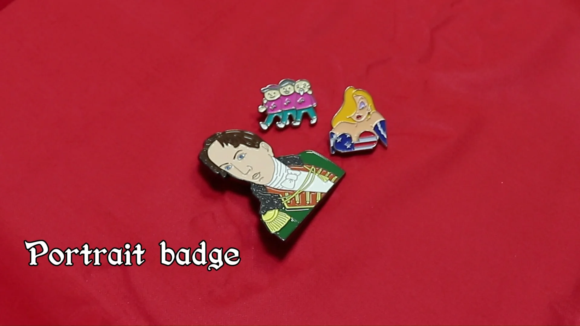 Free Design Metal Enamel Pin Fashion Goddess Beautiful Advertising